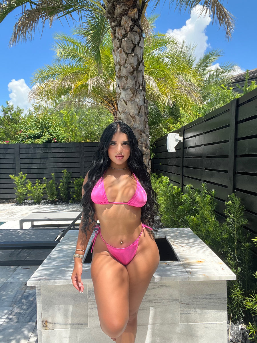 The Shimmery Barb Bikini – Keepitpeachymiami